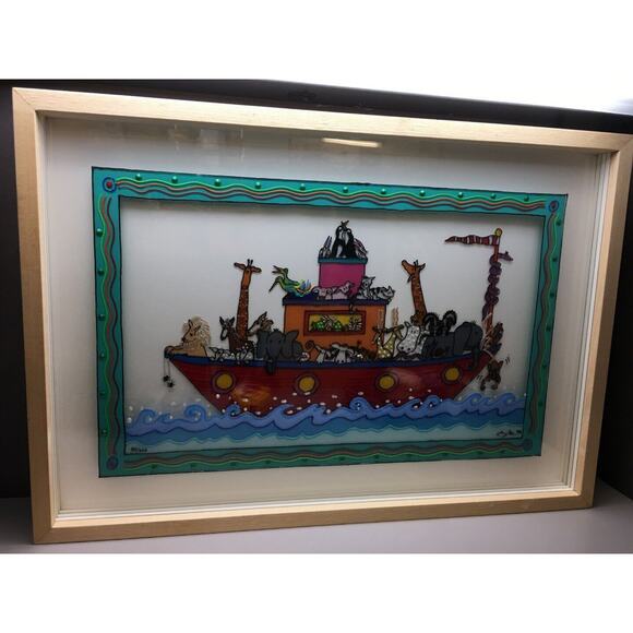 Unbranded | Art | Noahs Ark Printed On 2 Layers Glass Limited Edition ...